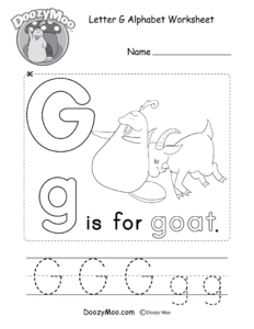 Doozy Moo’s Alphabet Song + Free Printable Worksheets
