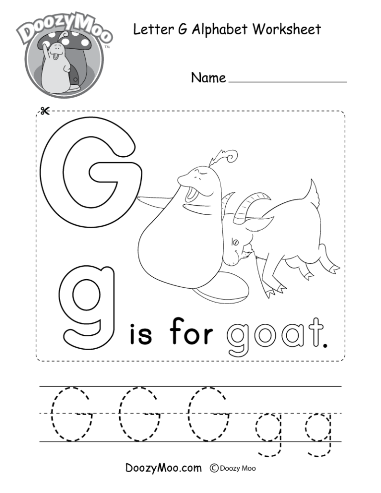 Doozy Moo’s Alphabet Song + Free Printable Worksheets