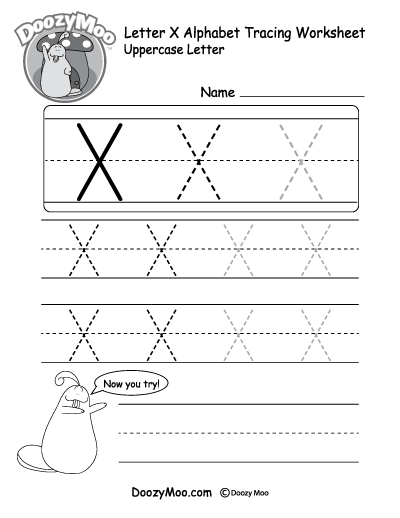 Uppercase Letter Tracing Worksheets (Free Printables) - Doozy Moo